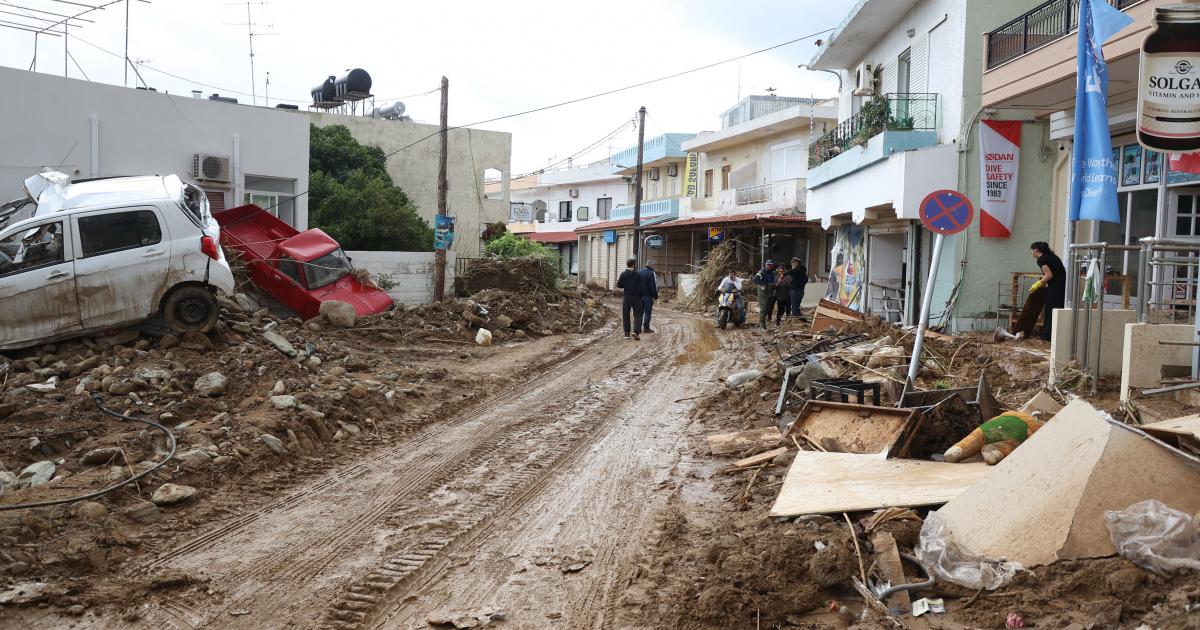 Κρήτη: Drone καταγράφει τη «βιβλική καταστροφή» από την κακοκαιρία (Vid ...
