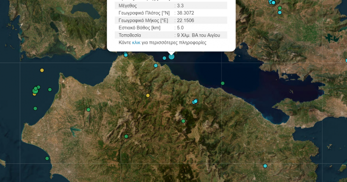 Σεισμός 3,3 Ρίχτερ στο Αίγιο | Alfavita
