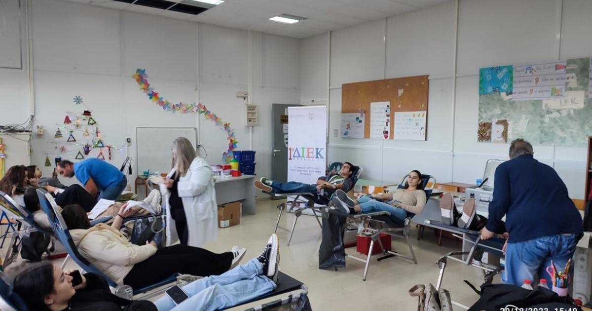 Δώρο ζωής από το 1ο ΔΙΕΚ Ηρακλείου | Alfavita