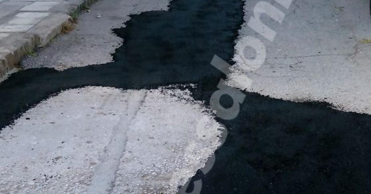 Εικόνες: Μία ακόμη... viral ασφαλτόστρωση, σε δρόμο της Θεσσαλονίκης ...